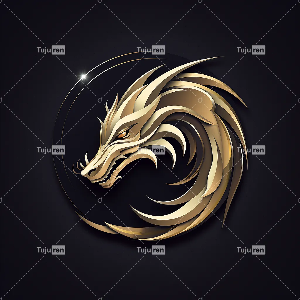 金龙标志logo海报素材模板下载 图巨人