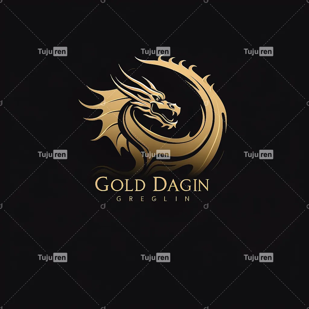 金龙标志logo海报素材模板下载 图巨人